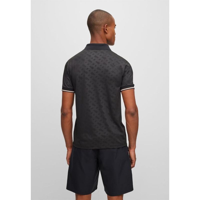 Polo slim fit con bloques de color y monogramas BOSS x Matteo Berrettini